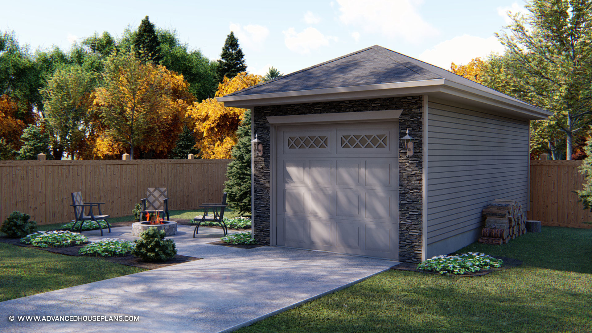 Affordable Narrow Traditional 1 Car Garage | Dundy