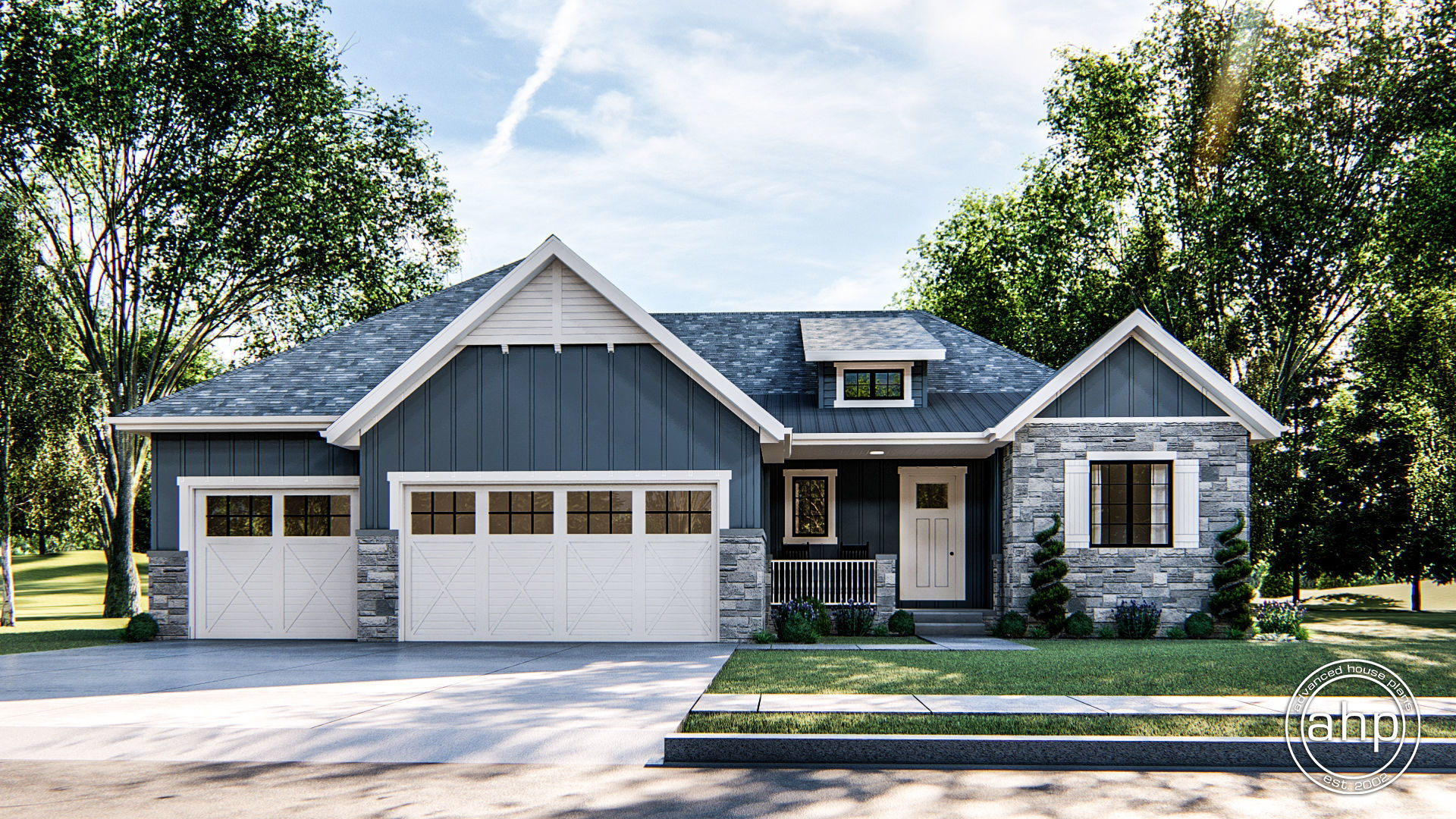 Craftsman One Story Home Designs House Plan 82560 One Story Style