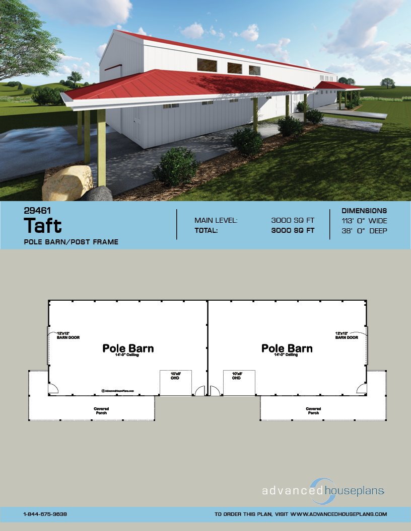Pole Barn/Post Frame Plan | Taft