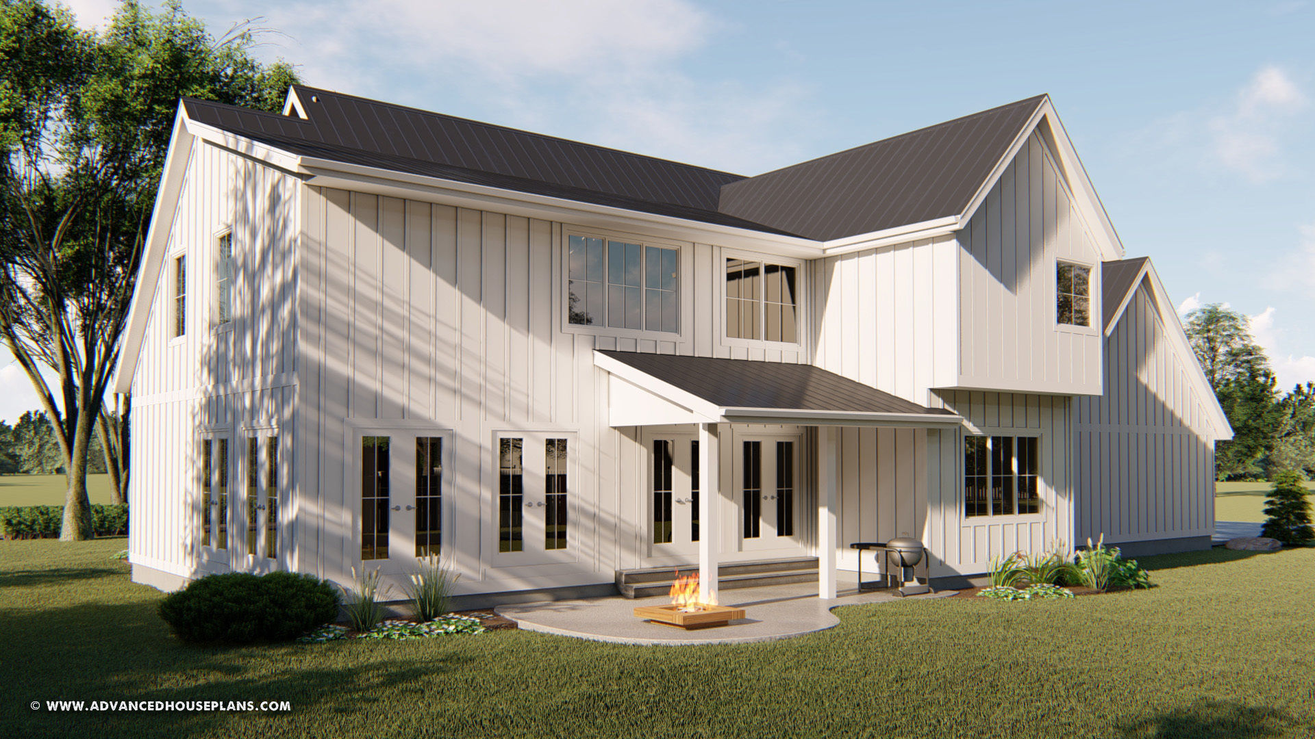 2 Story Modern Farmhouse Style Plan | Addison Farm